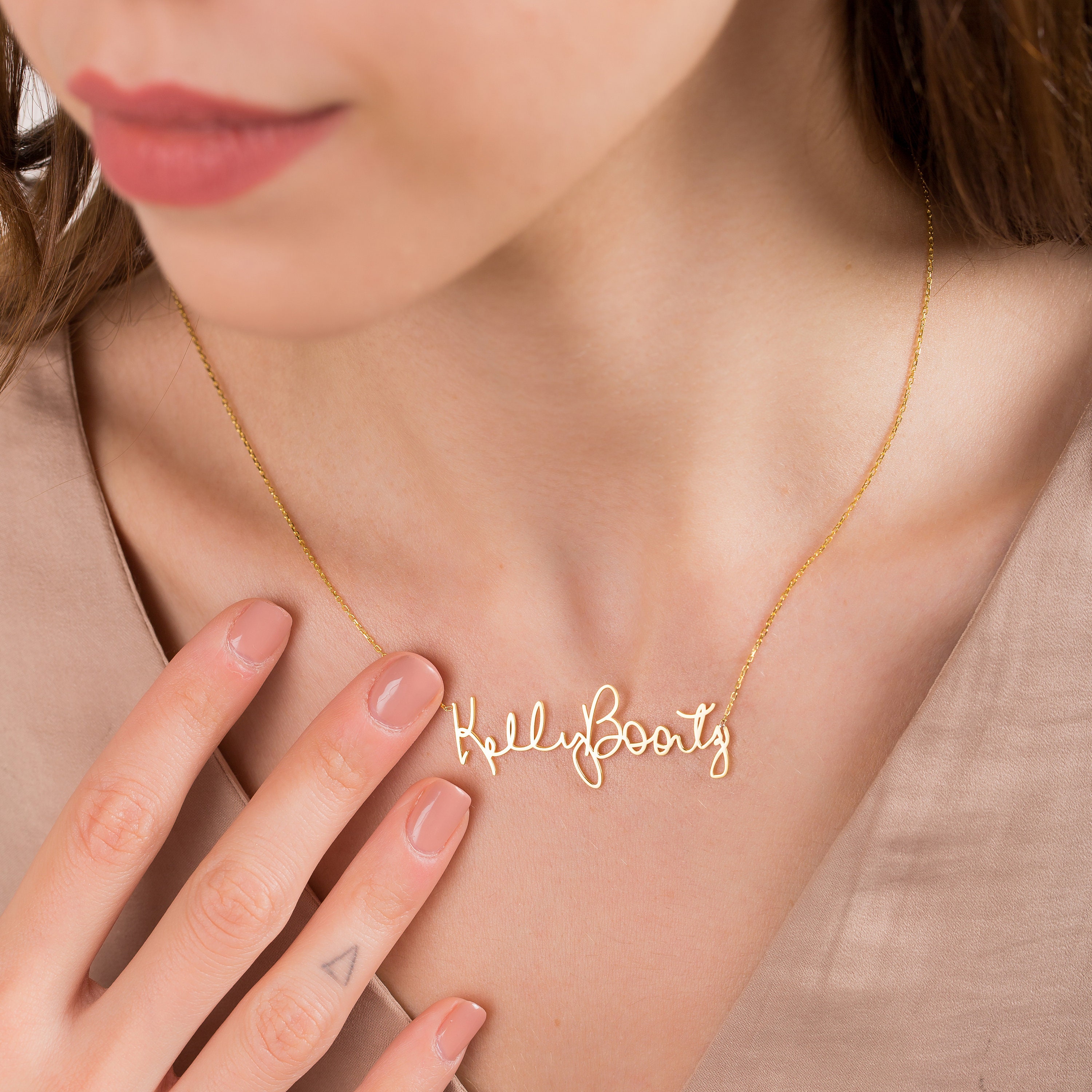 Personalise Necklace Handwriting UK Custom Actual - Etsy