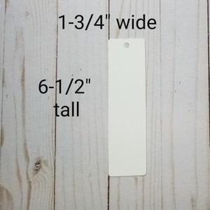 Long Watercolor Bookmarks, White Watercolor Paper, Blank, 6-1/2" Tall X ...