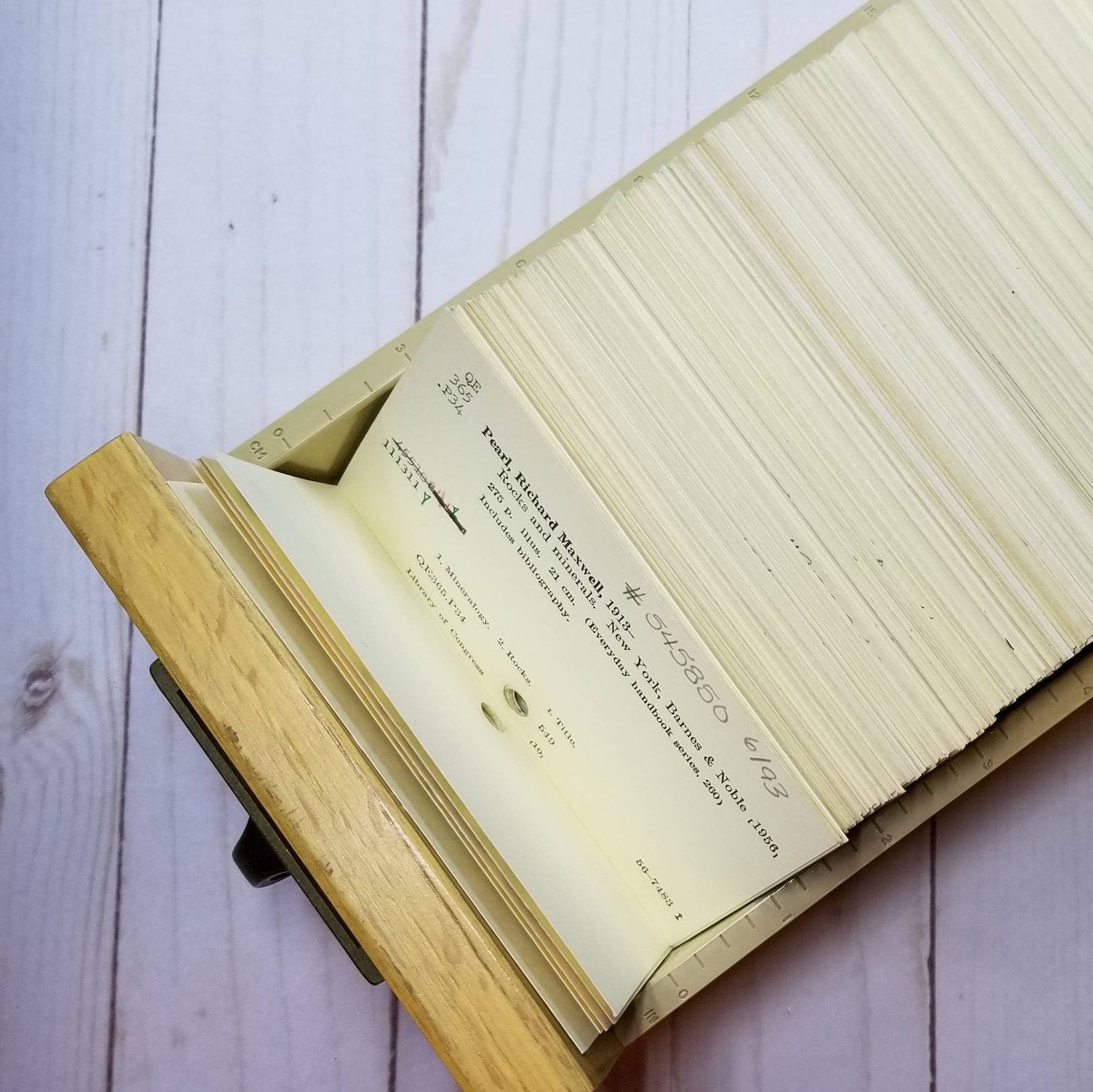Set of 50 Vintage Library Catalog Cards, 3" X 5", Great for a Junk ...
