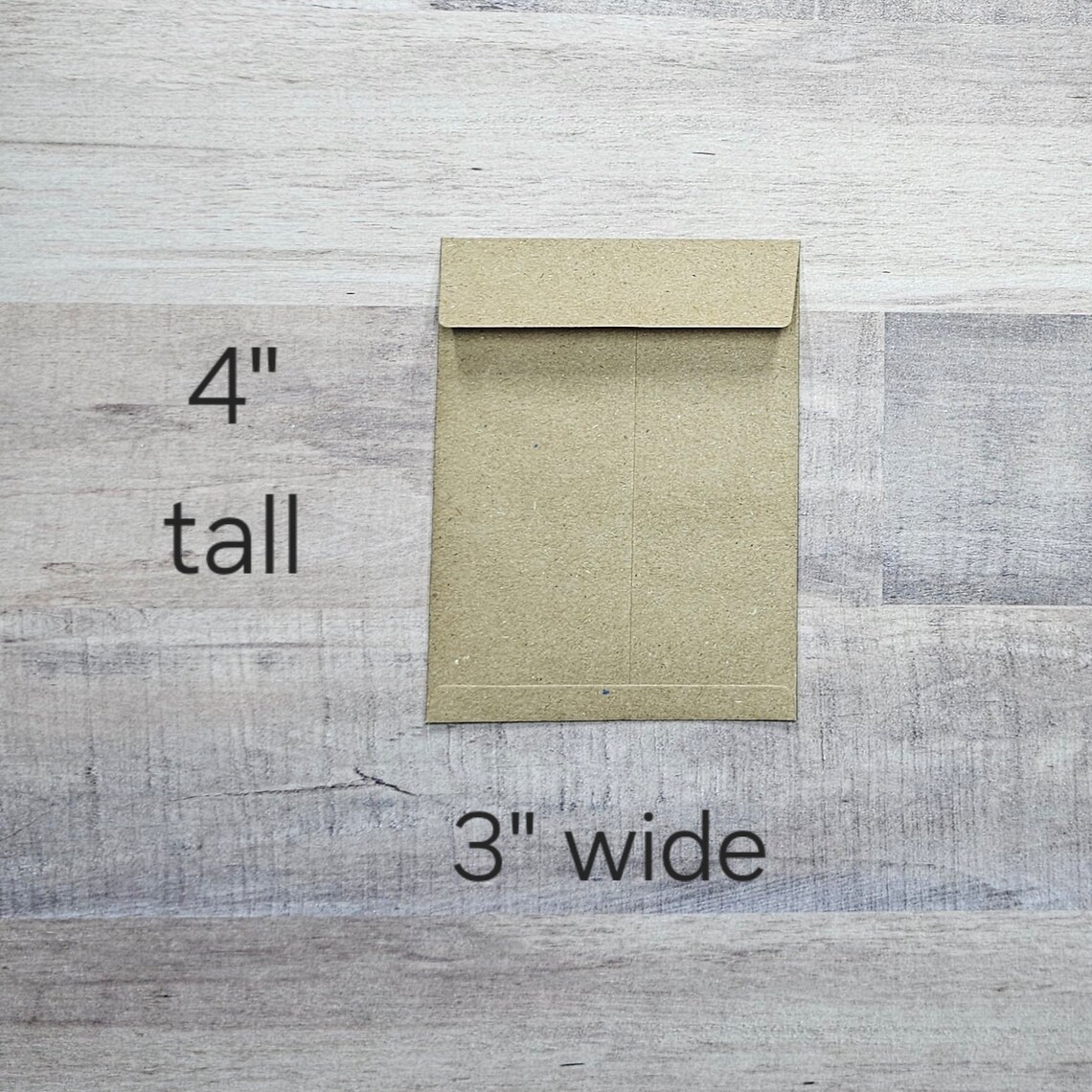 100 3x4 Kraft Coin Envelopes, ATC Card Envelope, Seed Storage Packets ...