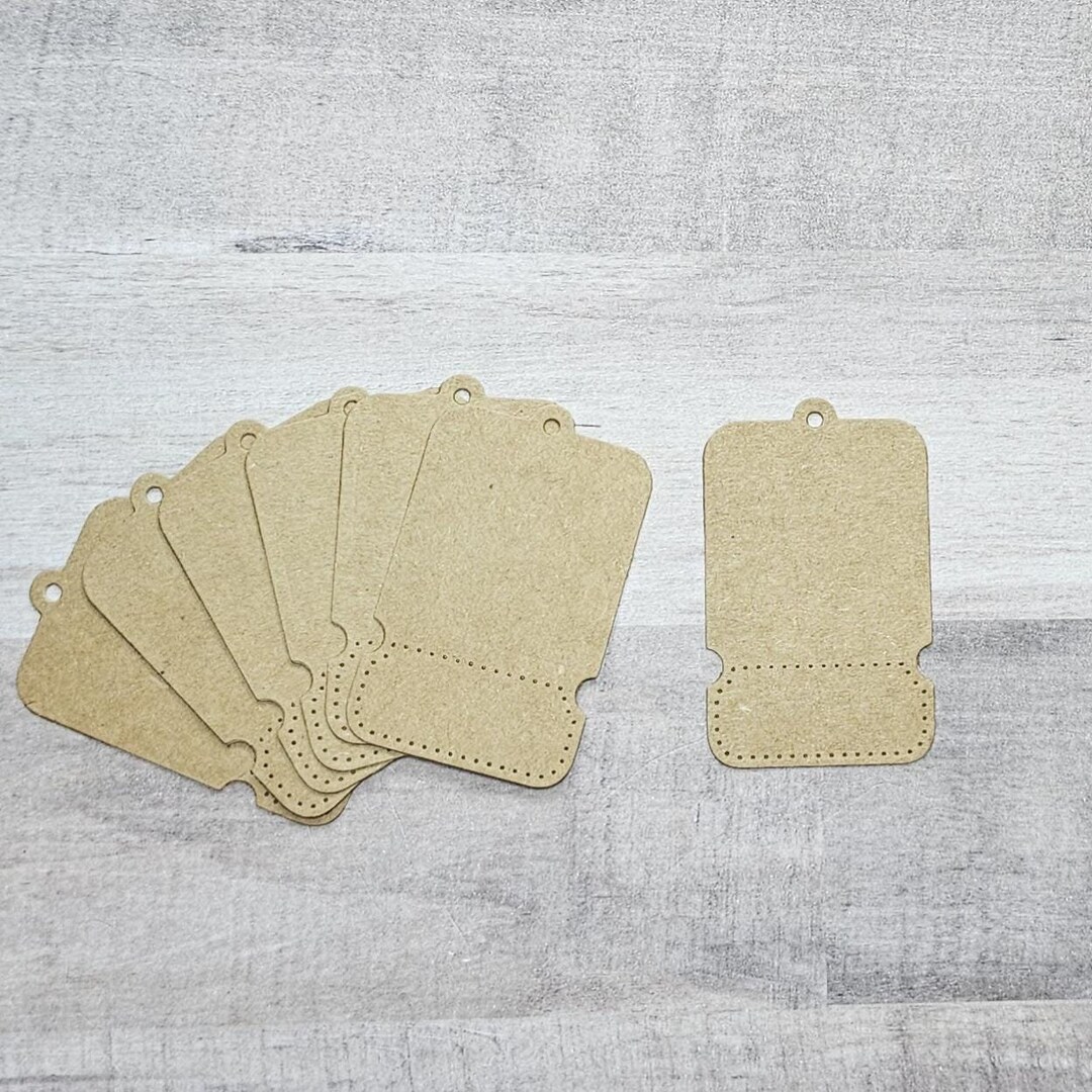 Small Kraft Tags, Perforated Price Tags, Kraft Cardstock With Natural ...