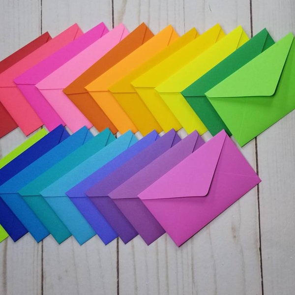 Rainbow Envelopes - Etsy