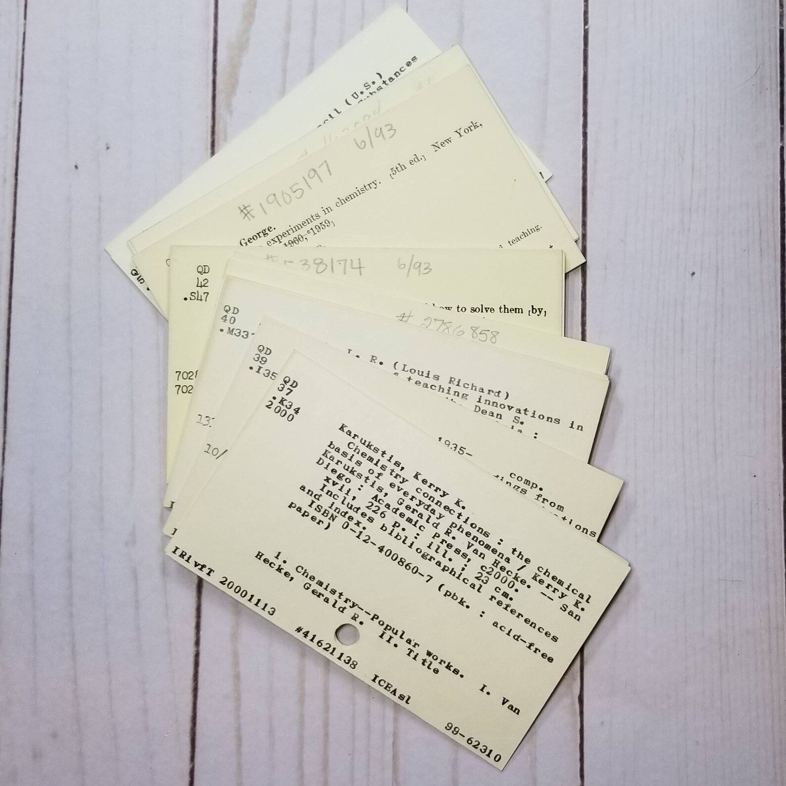 Set of 50 Vintage Library Catalog Cards 3 X - Etsy