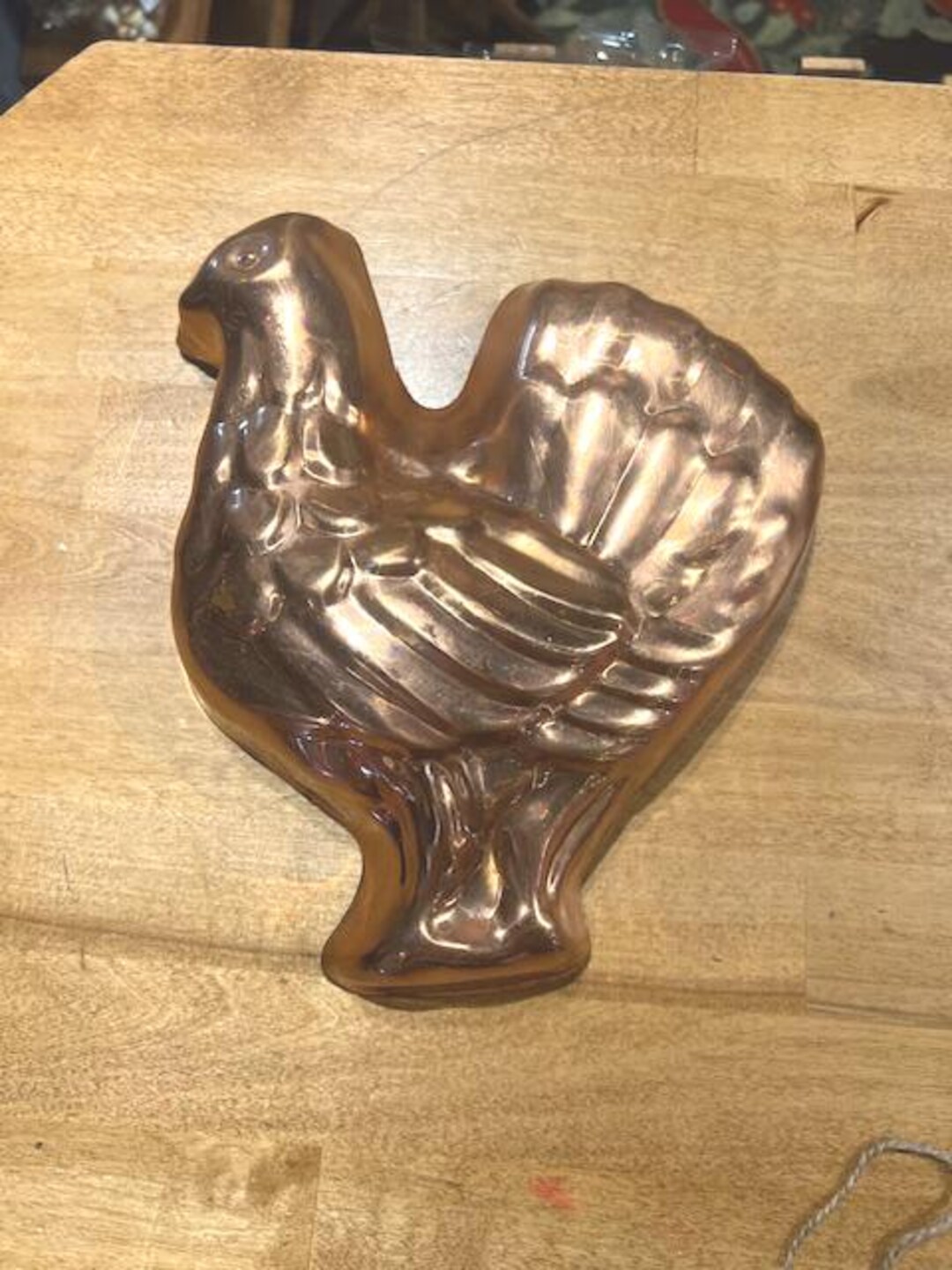 Vintage Copper Mold Chicken or Hen Design Brass Handle - Etsy