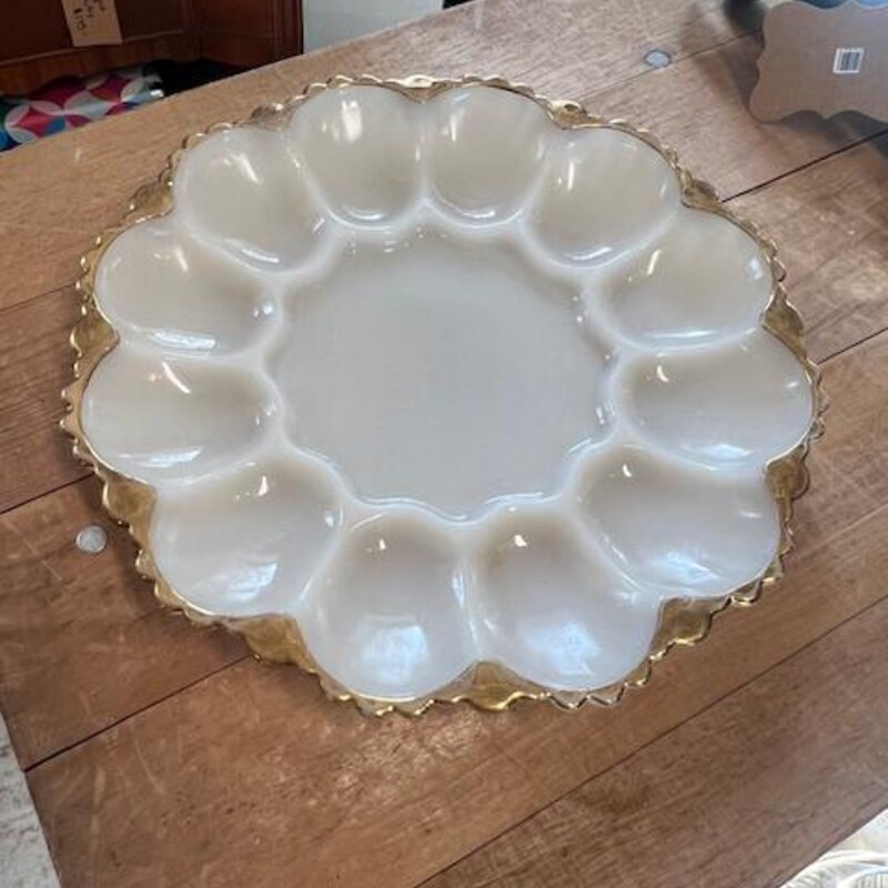 Milk Glass Platter - Etsy