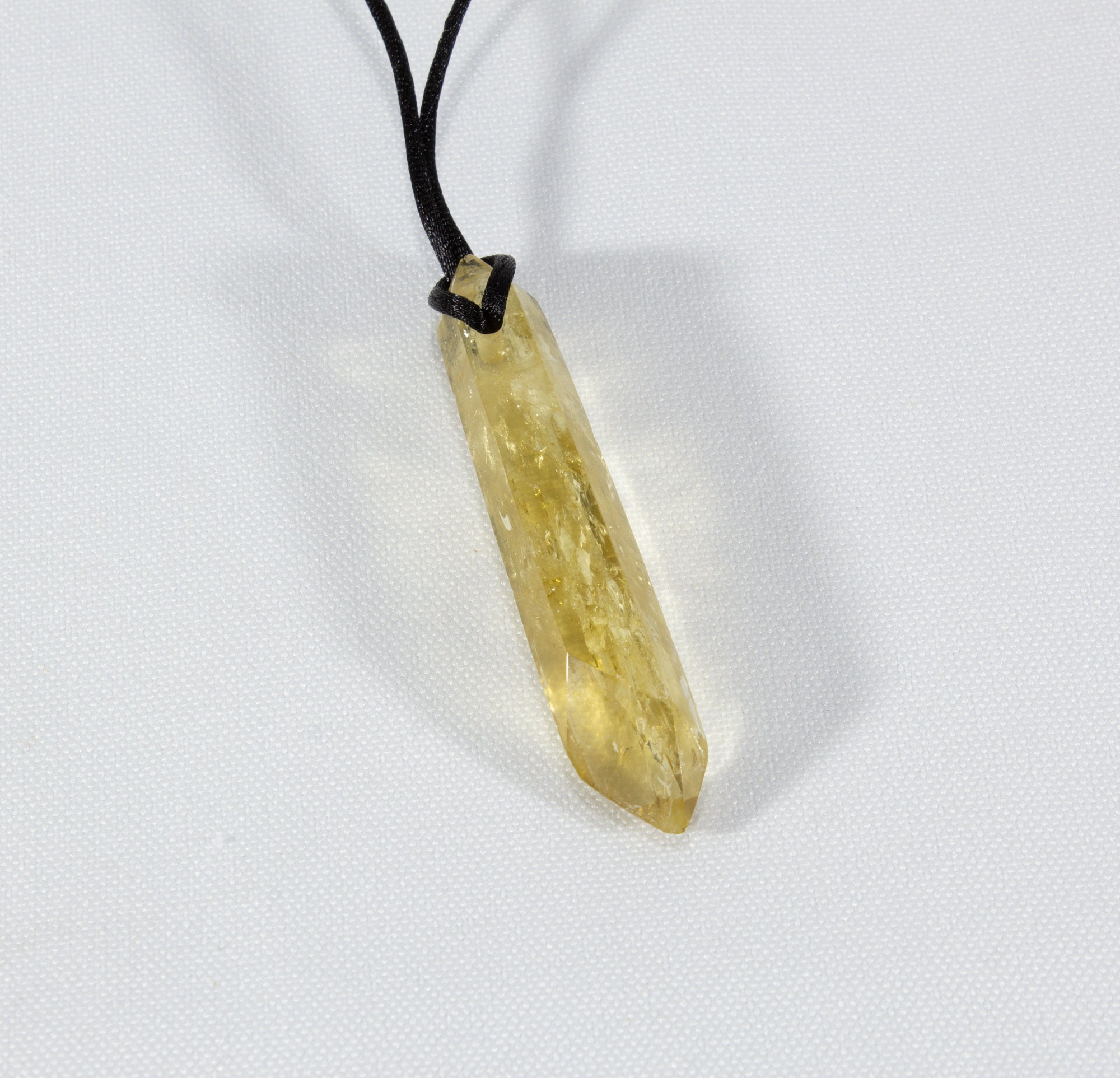 Polished Zambian Citrine Crystal Point Pendant Fitted With - Etsy