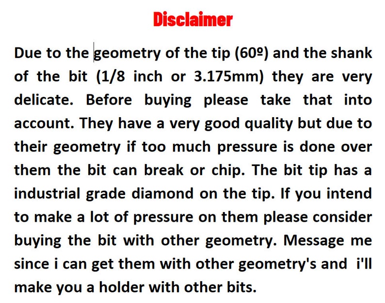 60º CNC Diamond Drag Engraving Tool Bit Kit Spring Loaded X Carve ...