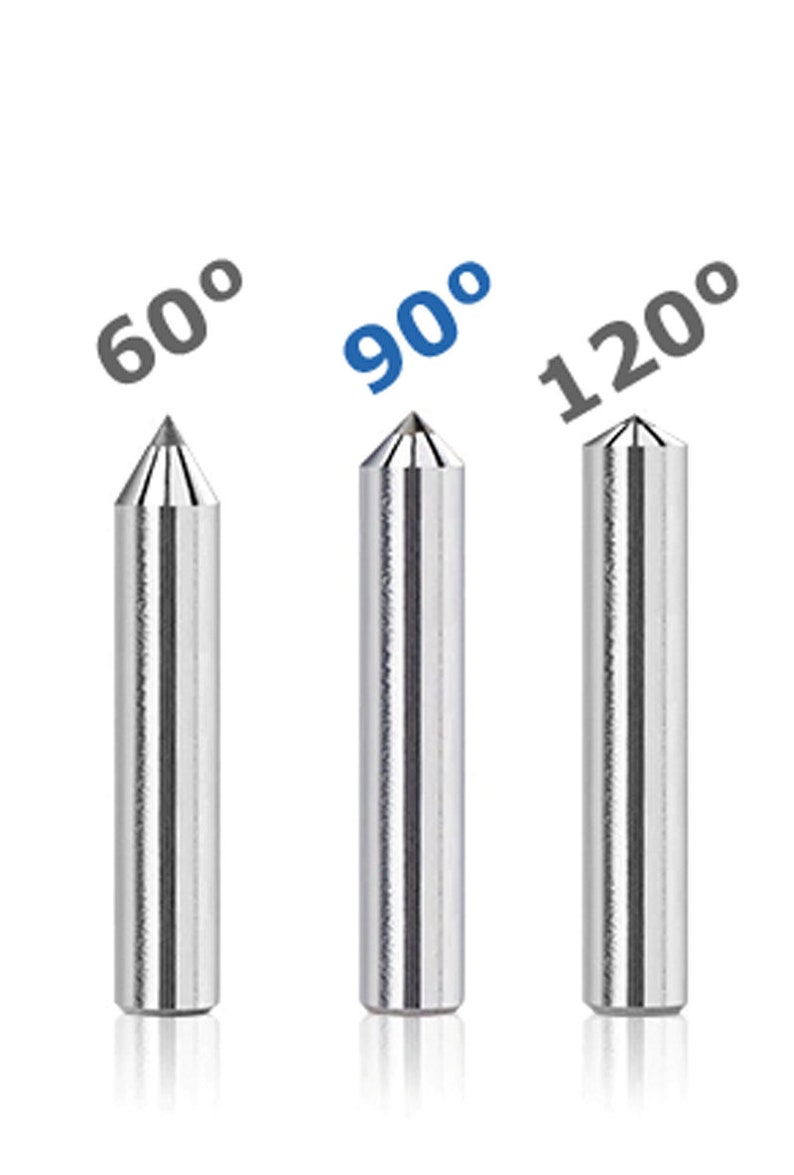 90º/120º CNC Diamond Drag Engraving Tool Bit Kit Spring Loaded X Carve ...
