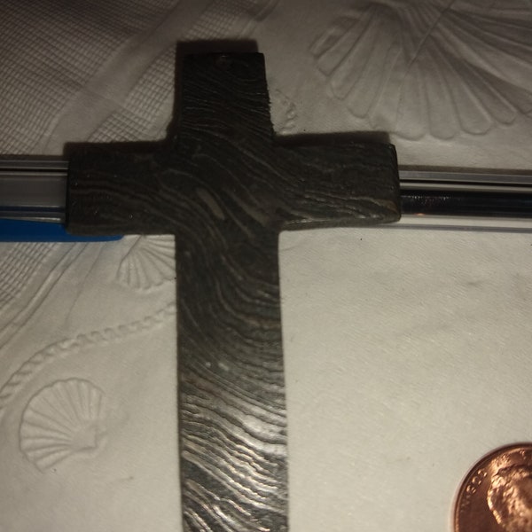 Damascus Cross Necklace - Etsy