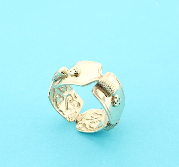 Item 18 Pickleball Paddle Ring 14 Kt. Yellow Gold. | Etsy