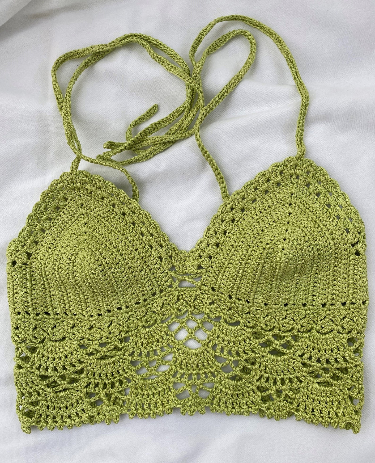 Crocheted Crop Top Etsy
