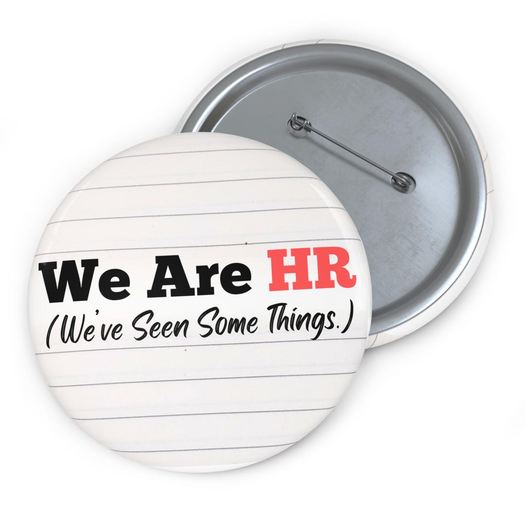 We Are HR Enamel Pin | HR Humor Badge | Human Resources Gift | Funny HR ...