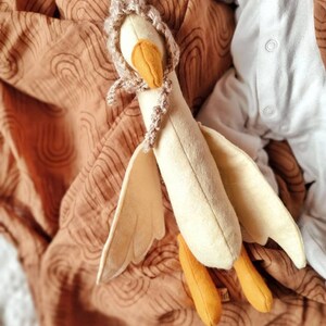 Handmade Felt Odd Duck | Boho Animal Teddy Plushie | Quirky Stuffed ...