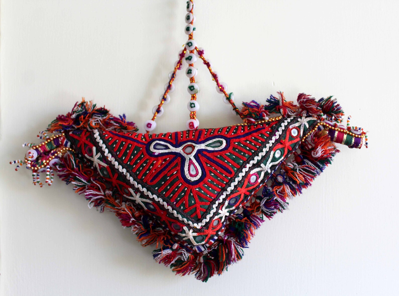 Indian Tribal Wall Decoration,kutch Hand Embroidered,vintage Boho Wall ...