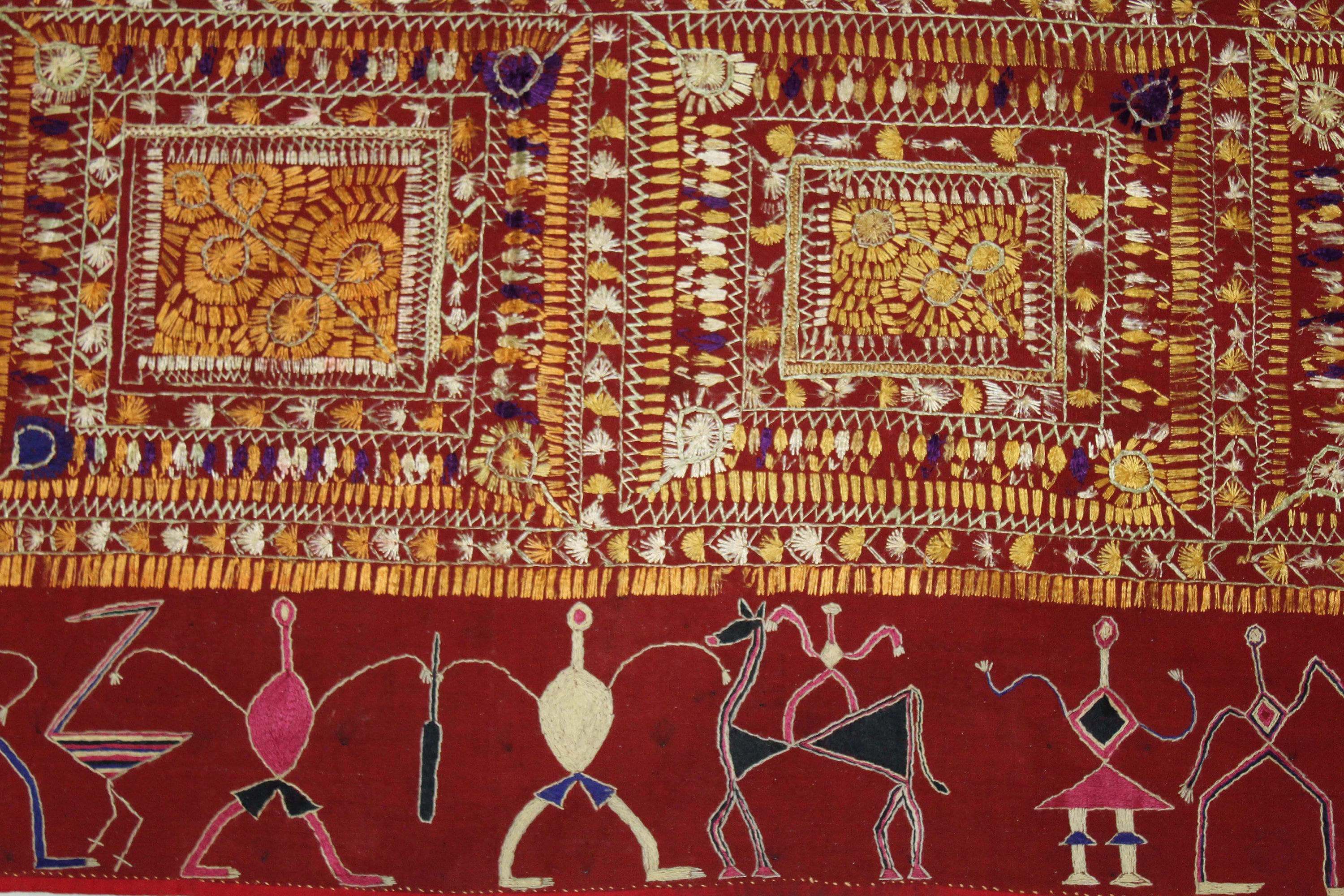 Folk Art of Punjab, Phulkari From Eastpunjabindia Folk Phulkari - Etsy