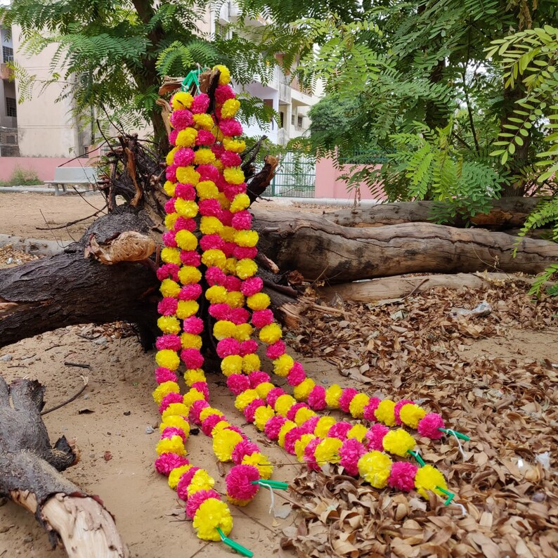 20 Natural Look Artificial Mix Color Floral Garlands Ethnic - Etsy