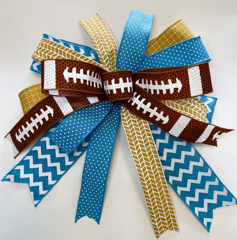 Welcome Football Doorhanger, Favorite Football Team Bow, Sports ...