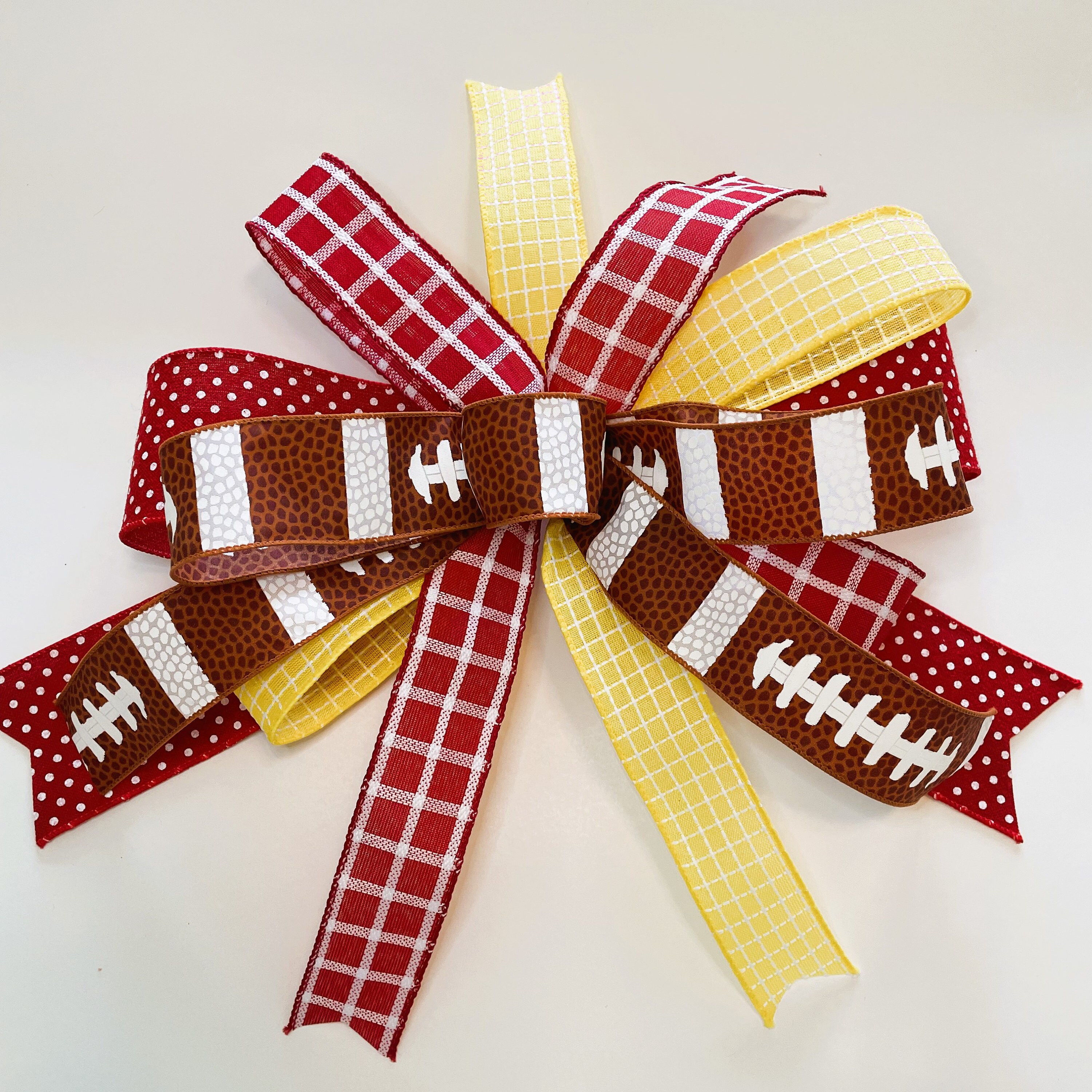 Welcome Football Doorhanger, Favorite Football Team Bow, Sports ...