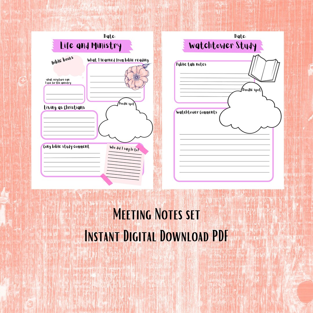 Meeting Notes for Kids - Etsy