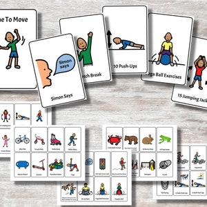 Movement Break Cards Brain Break Cards Movement Break - Etsy