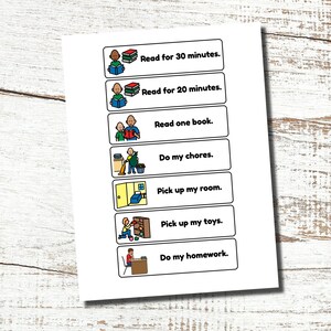 Screen Time Visual, Childrens Schedule, Schedule for Kids, Screen Time ...