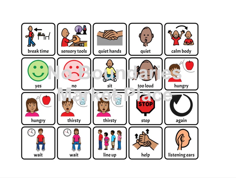 Digital Teacher Communication Card Bracelet Picture Exchange - Etsy