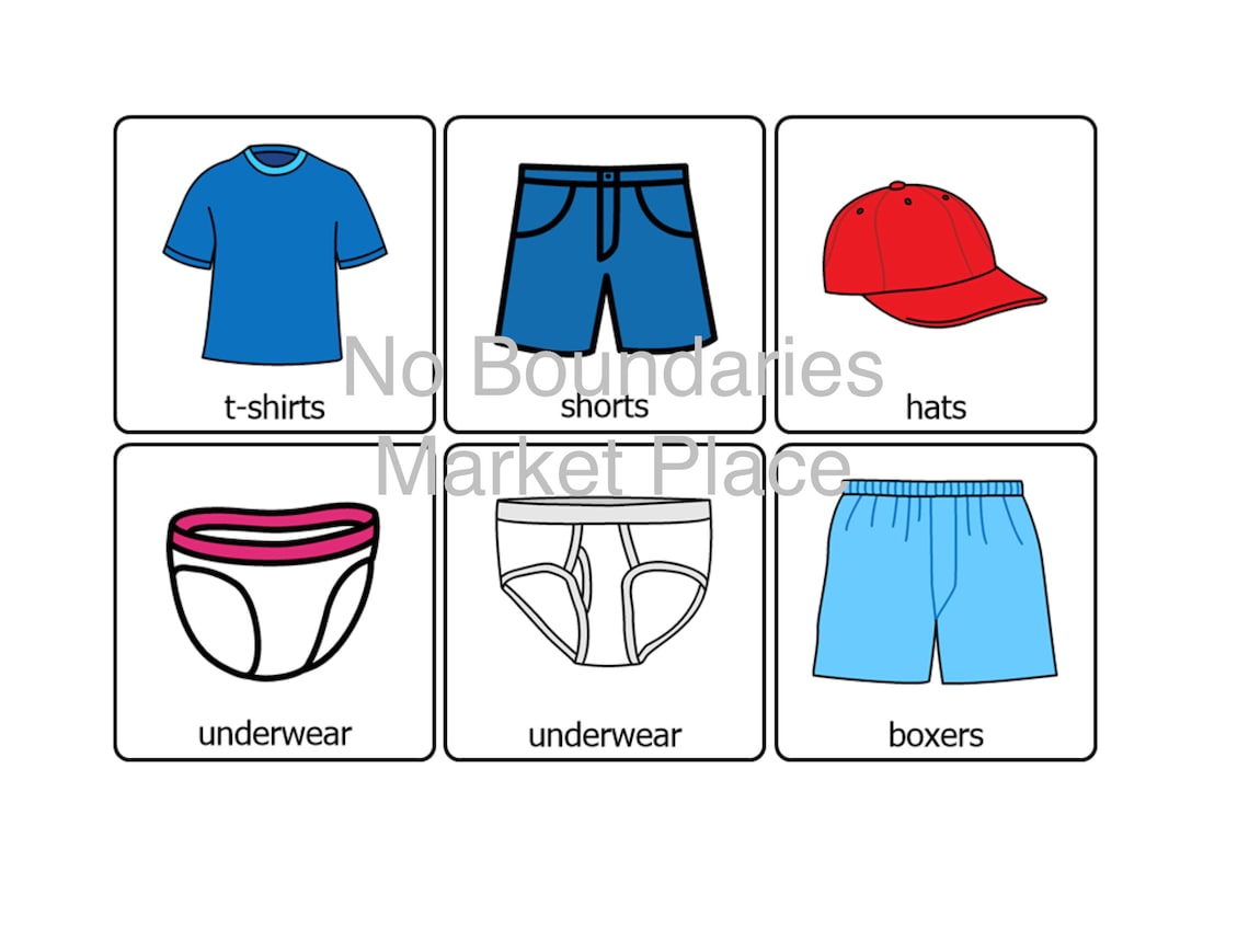 Clothes Labels Home Organization Boardmaker Printables | Etsy