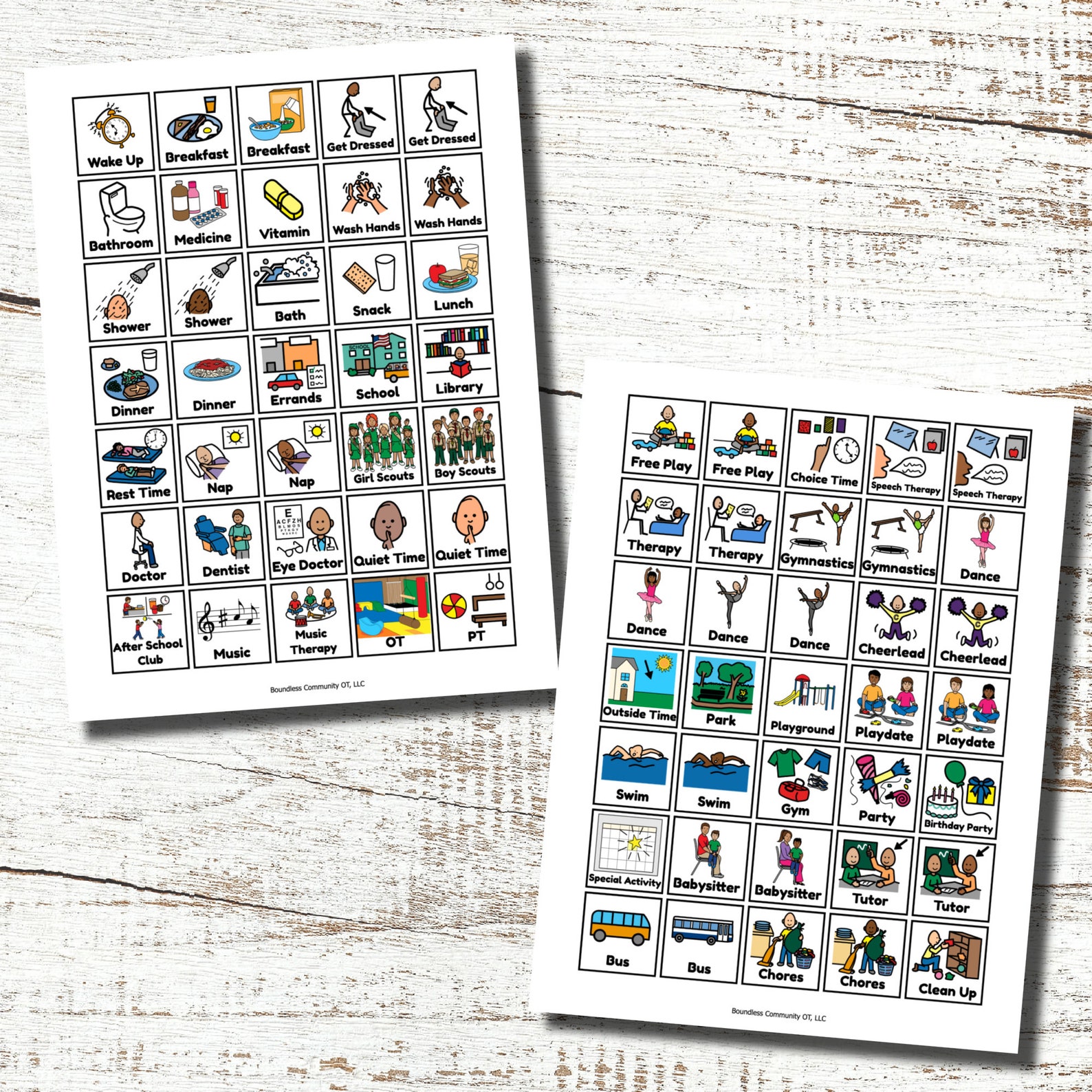 Daily Schedule, Printable Schedule, Boardmaker Schedule, Visual ...