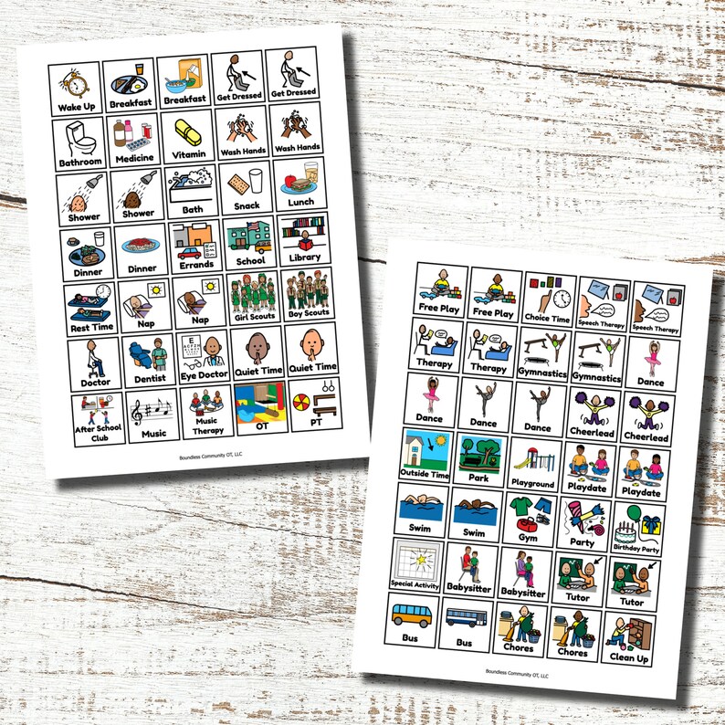 Daily Schedule Printable Schedule Boardmaker Schedule - Etsy