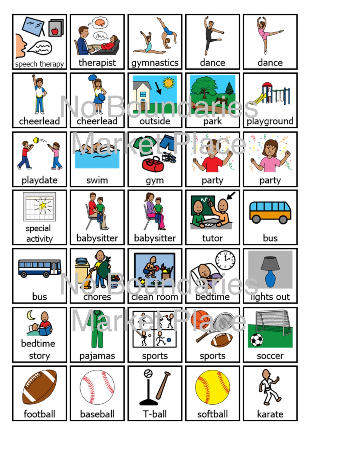 Daily Schedule Printable Schedule Boardmaker Schedule | Etsy
