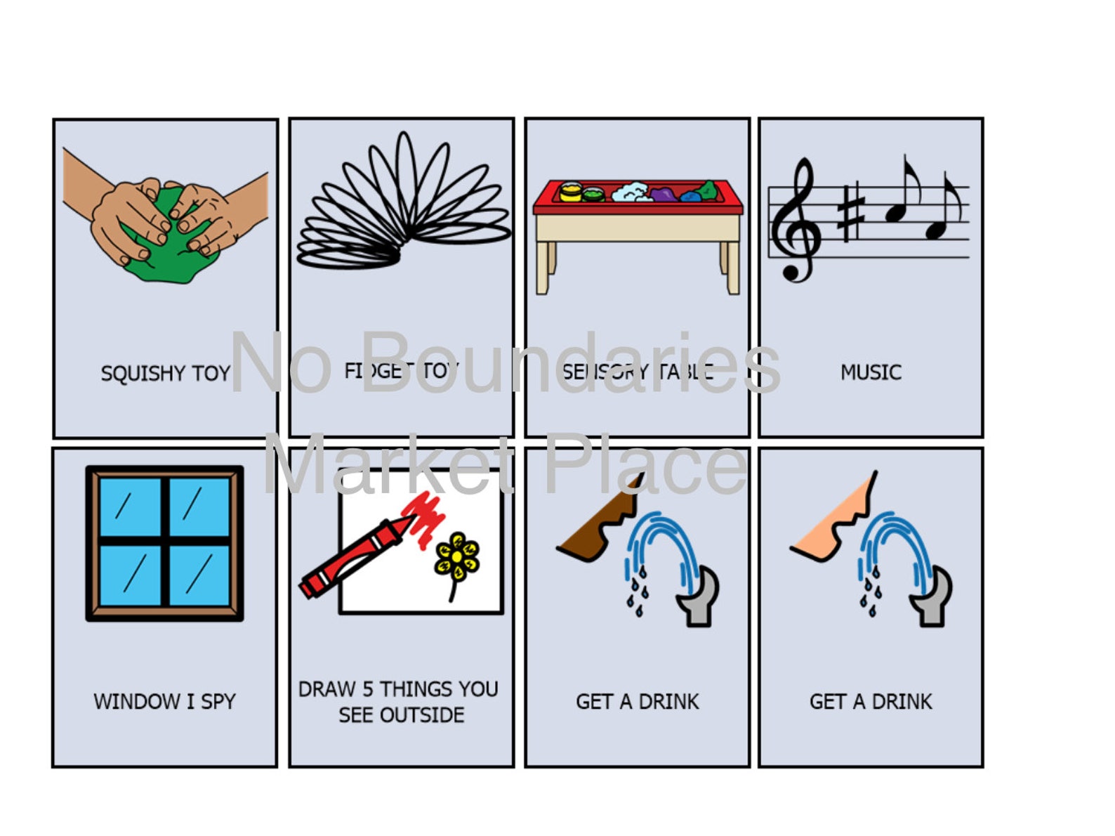 Classroom Break Board Printable Customizable Visual Support | Etsy