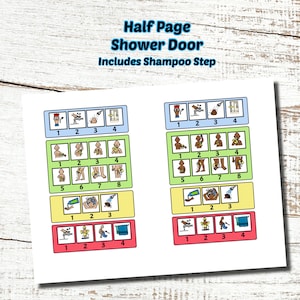 Shower Sequence Visual Support, Taking A Shower, Shower Visual Sequence ...