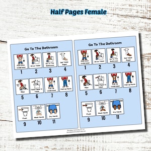 Going to the Bathroom Sequence Chart Bathroom (Instant Download) - Etsy