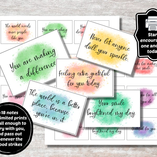 Notes of Encouragement - Etsy