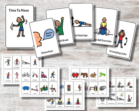 Movement Break Cards Brain Break Cards Movement Break - Etsy