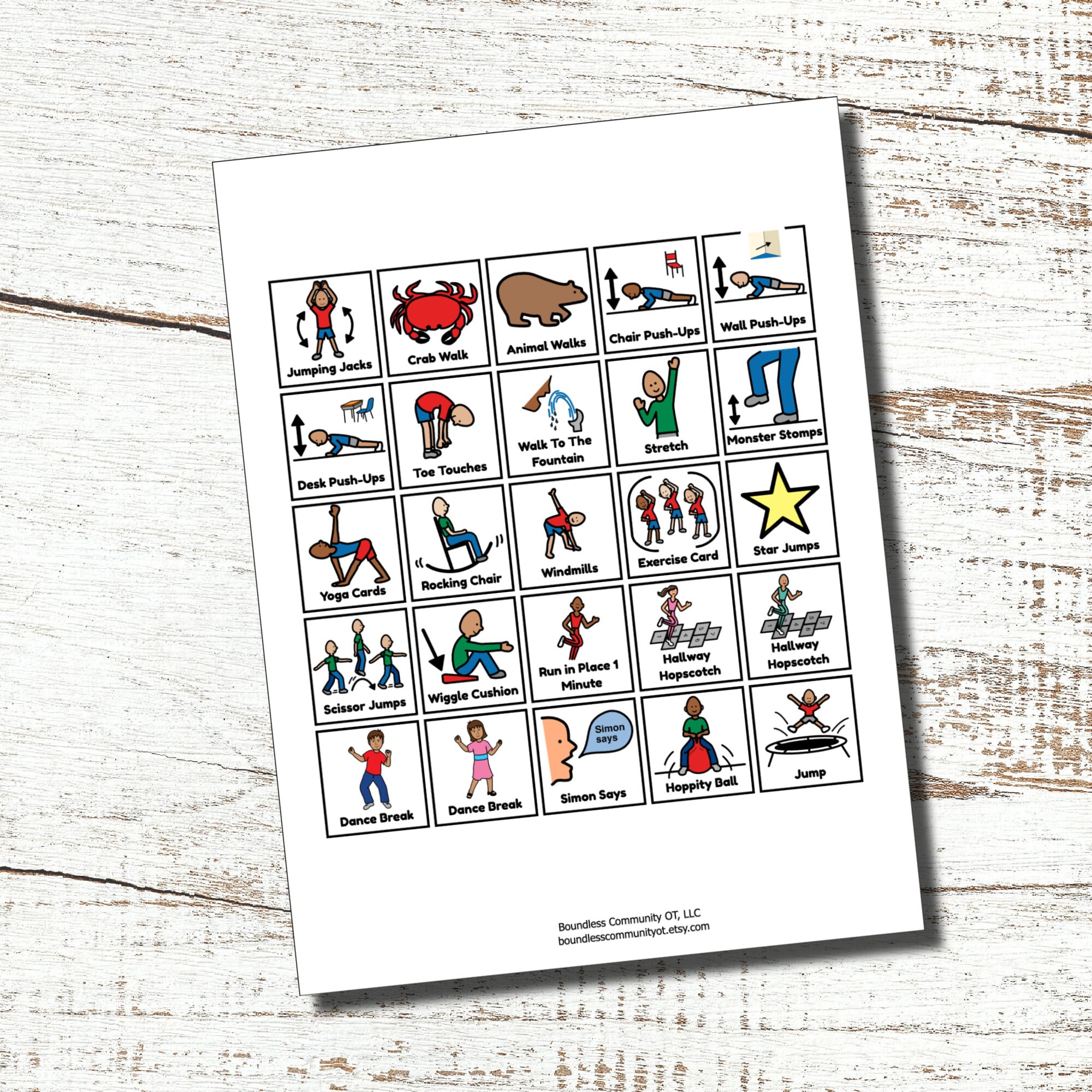 Classroom Break Board Printable Tools for Self Regulation | Etsy