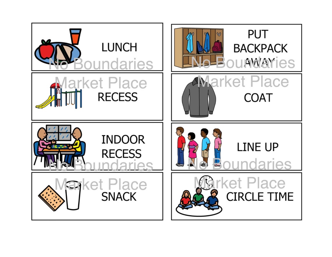 Preschool Schedule 30 Activity Options Printable Preschool | Etsy