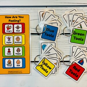 Self-regulation Cards Self-regulation Chart Big Feelings - Etsy