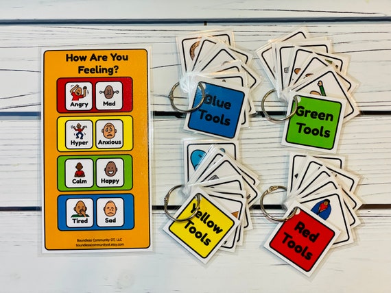 Self-regulation Cards Self-regulation Chart Big Feelings - Etsy
