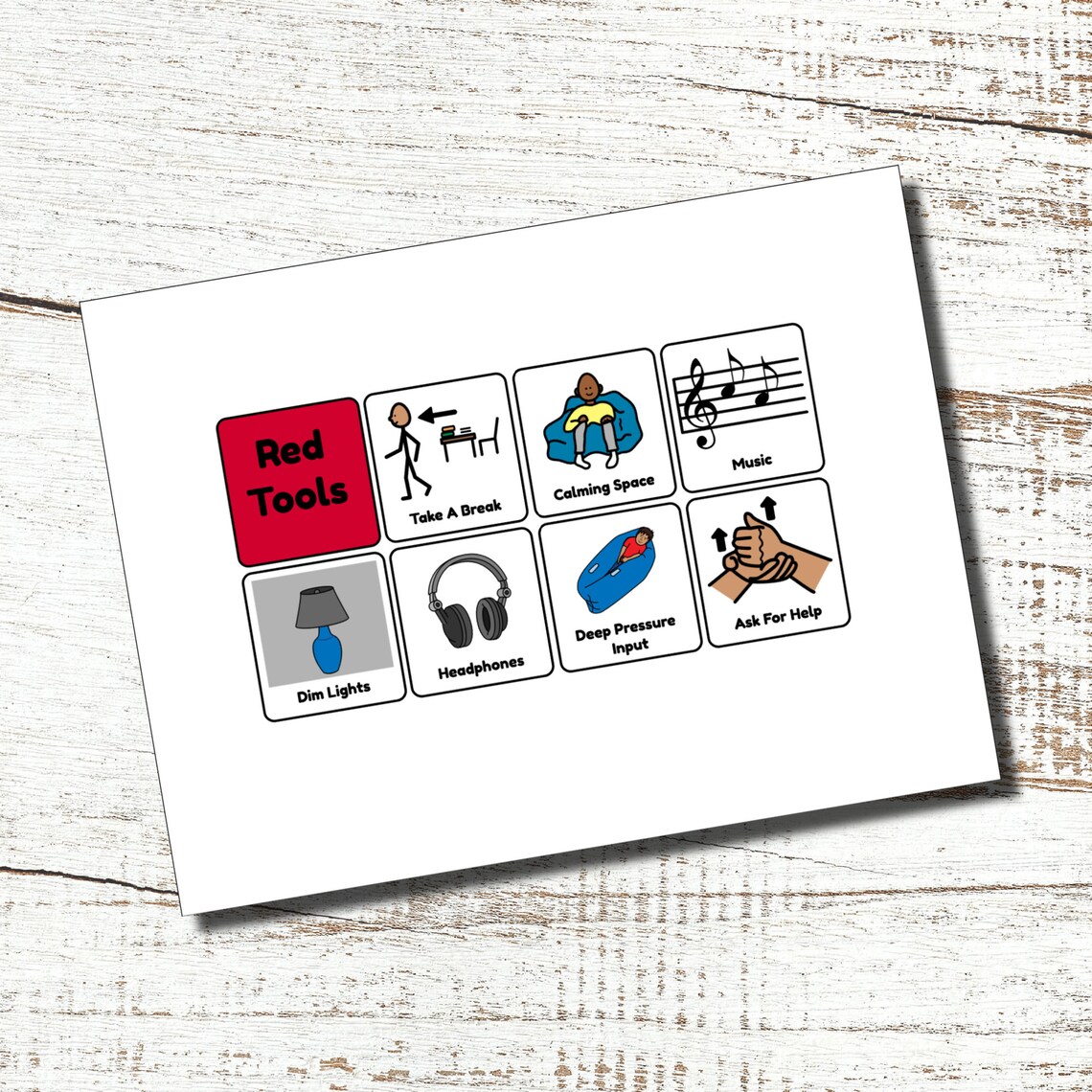 Self-regulation Cards Self-regulation Chart Big Feelings - Etsy