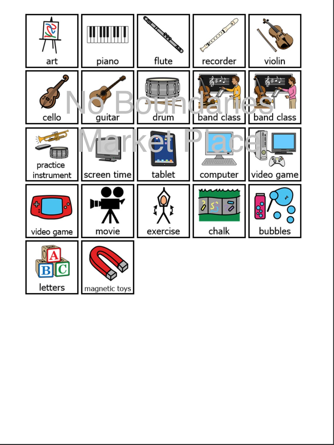 Daily Schedule Printable Schedule Boardmaker Schedule | Etsy