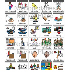 Daily Schedule Printable Schedule Boardmaker Schedule | Etsy