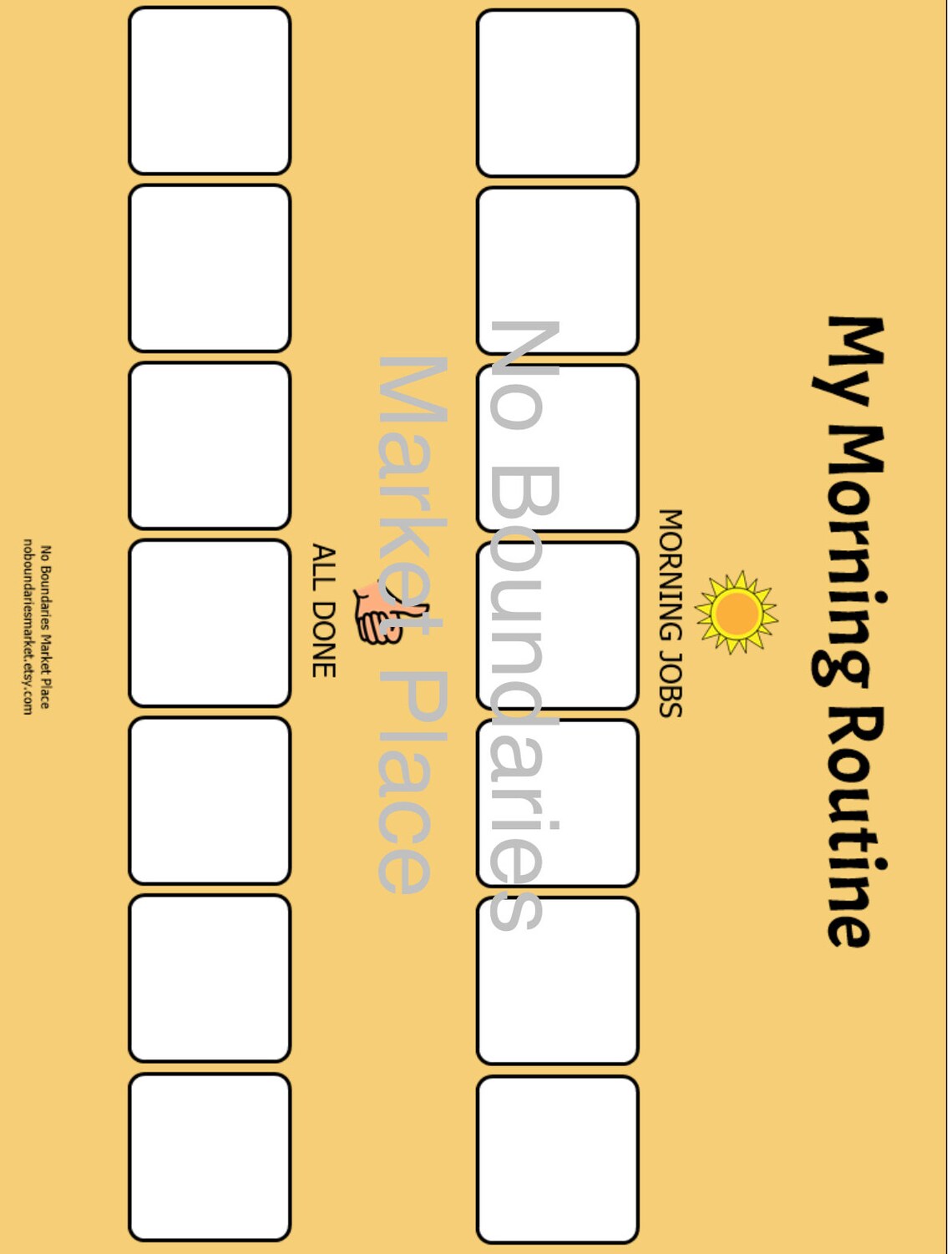 Morning Routine Visual Morning Chart Morning Chores Morning | Etsy