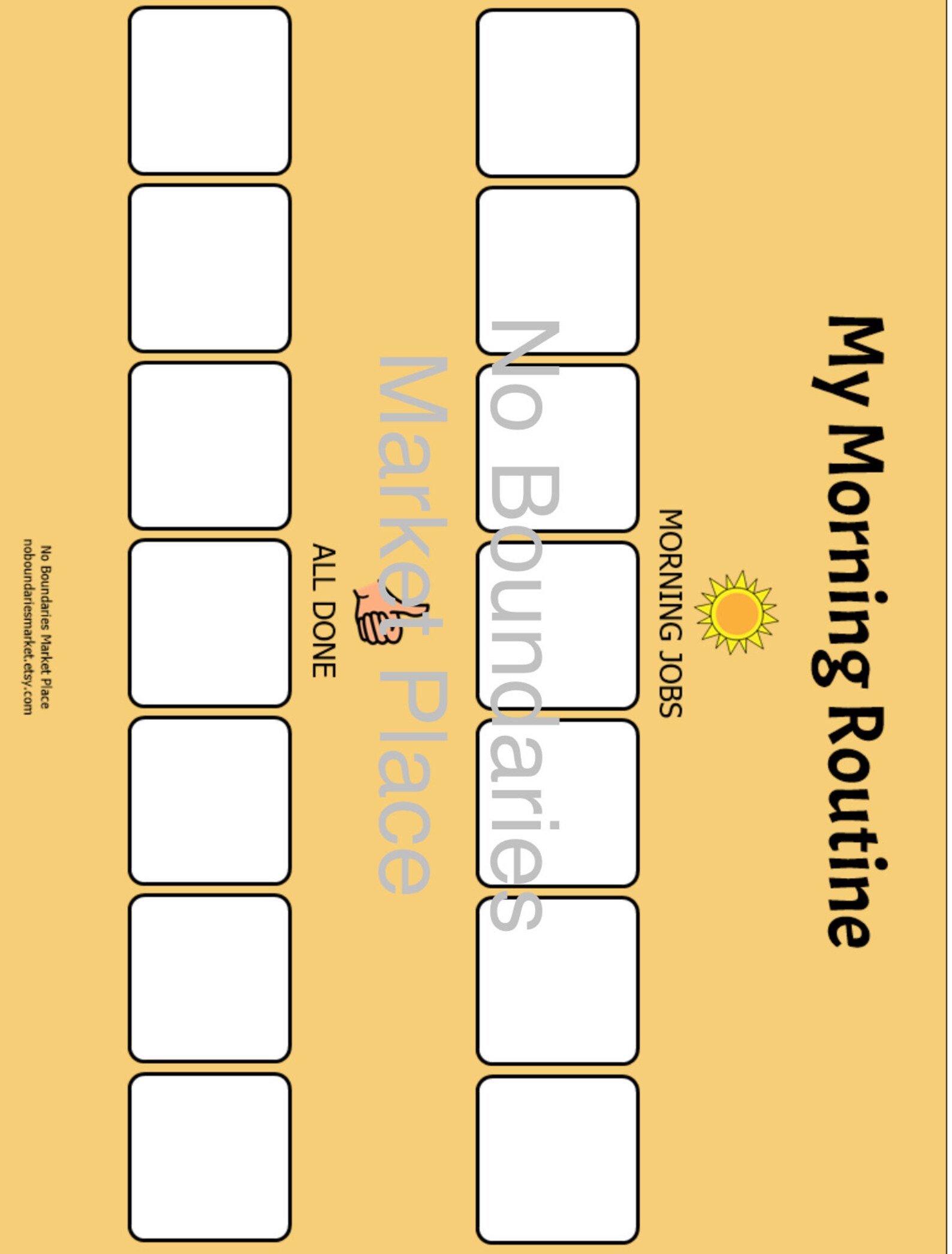 Morning Routine Visual Morning Chart Morning Chores Morning | Etsy