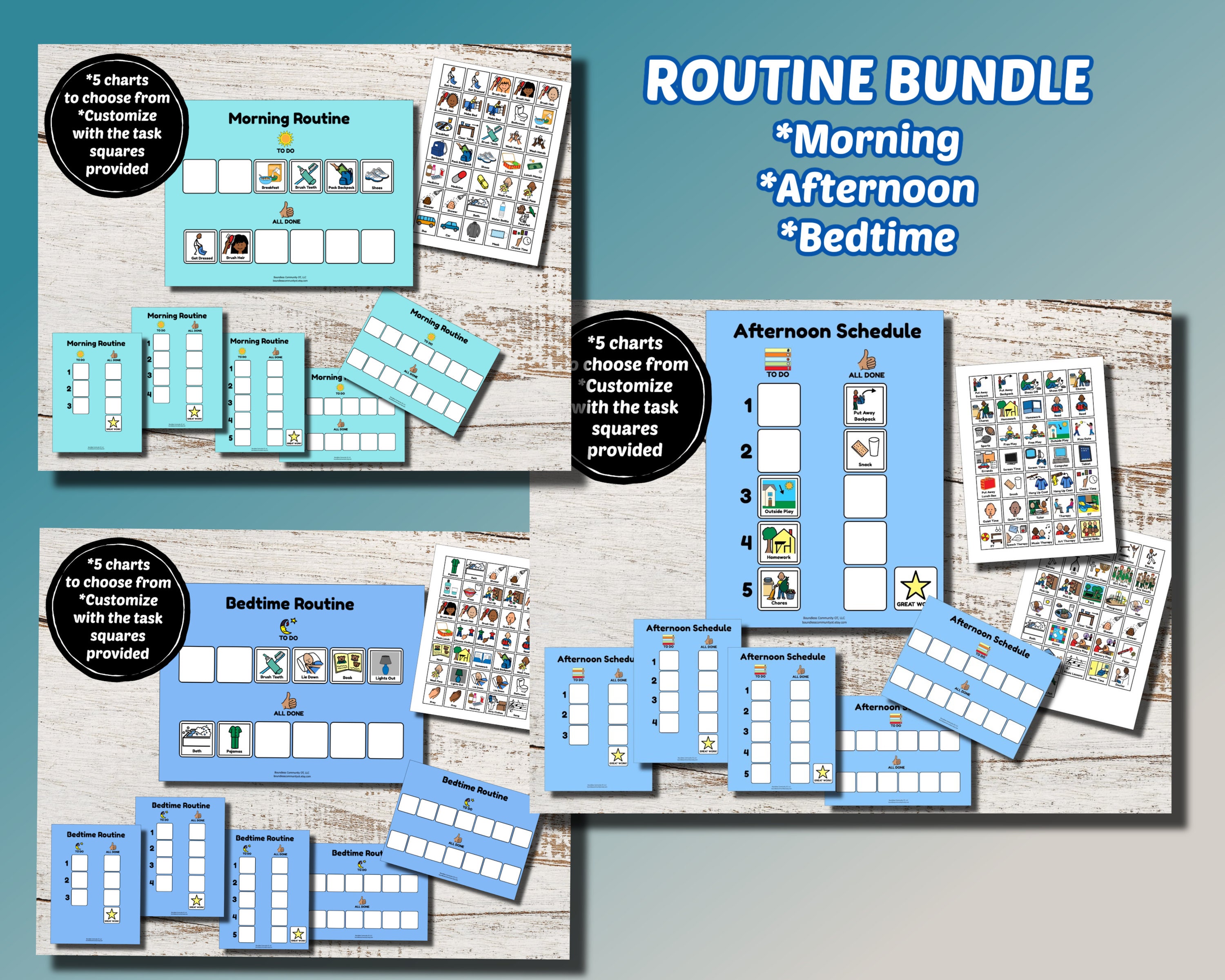 Routine Bundle, Morning Routine, Afternoon Routine, Evening Routine ...