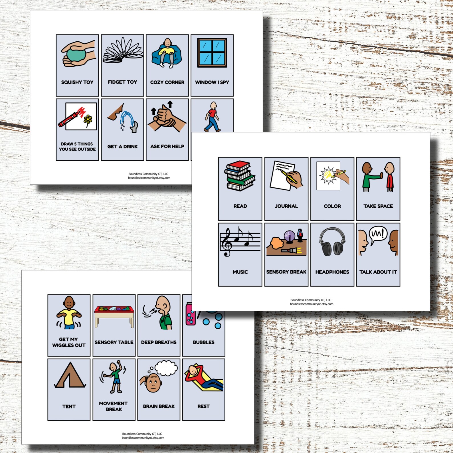 Classroom Break Board Printable Tools for Self Regulation | Etsy
