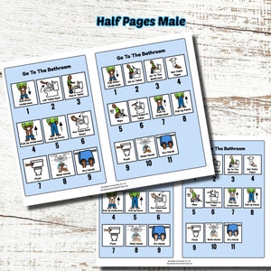Going to the Bathroom Sequence Chart Bathroom Visual Support - Etsy