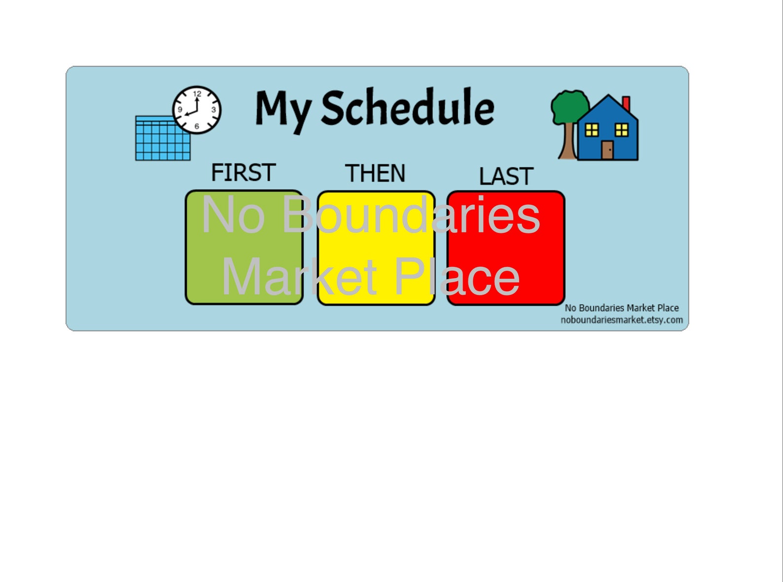 Daily Schedule Printable Schedule Boardmaker Schedule | Etsy