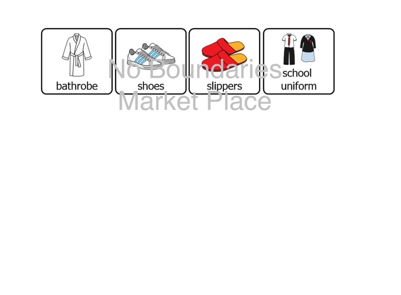 Clothes Labels Home Organization Boardmaker Printables | Etsy