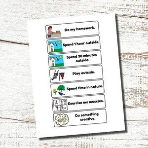 Screen Time Visual, Childrens Schedule, Schedule for Kids, Screen Time ...